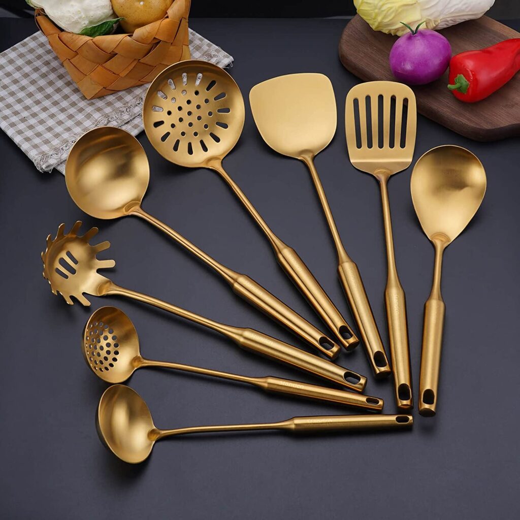 Best 10 Gold Cooking Utensils - July 2023
