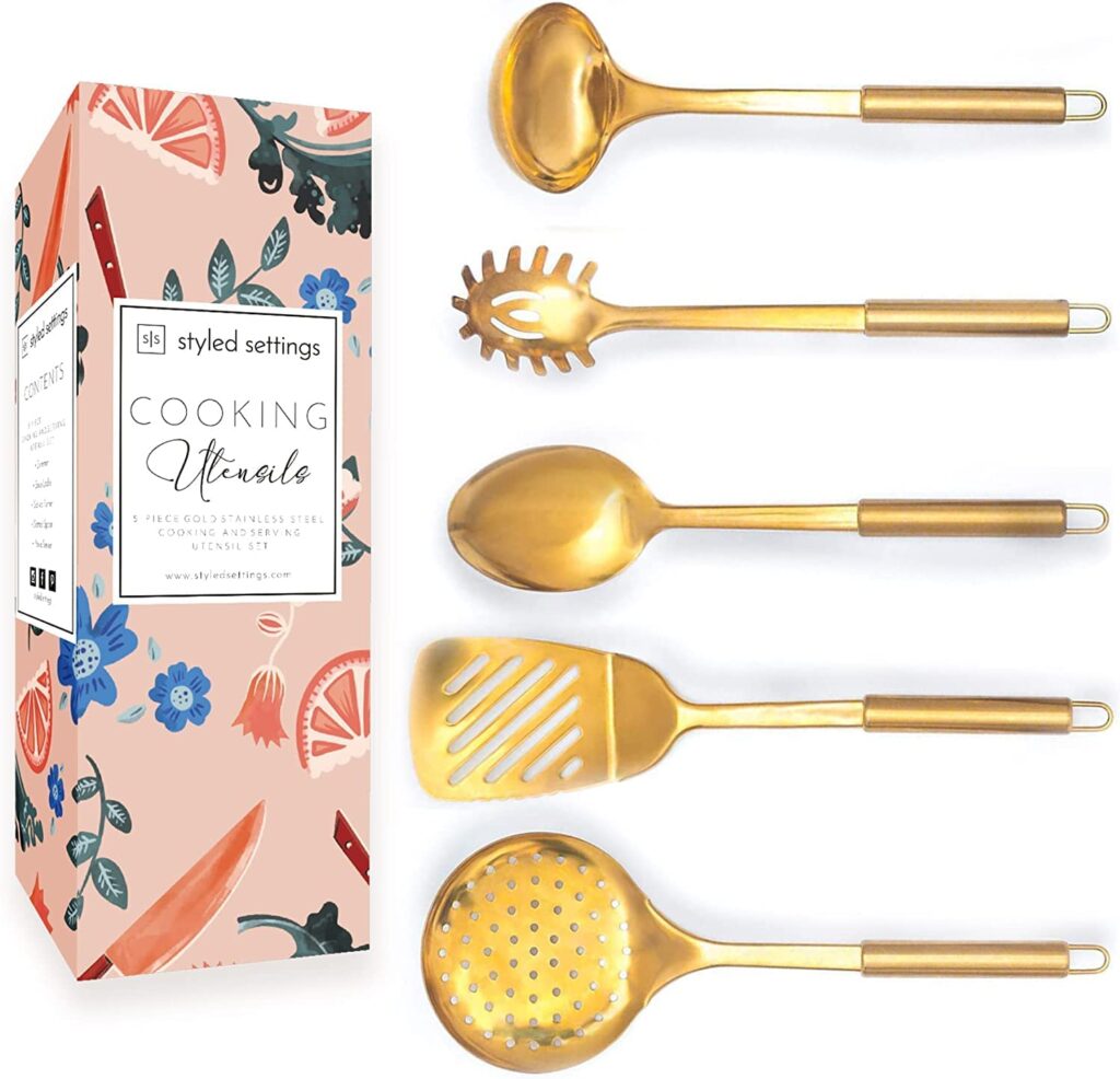 Best 10 Gold Cooking Utensils - July 2023