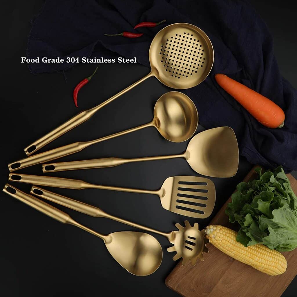 Best 10 Gold Cooking Utensils - July 2023