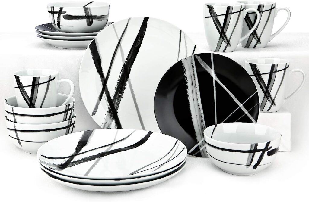 Best 10 Black And White Dinnerware Set - 2025