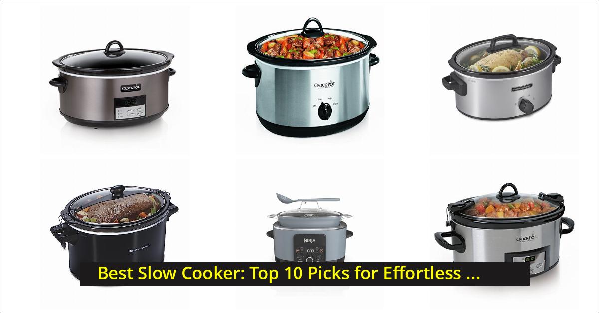 Best Slow Cooker: Top 10 Picks for Effortless Cooking - 2025