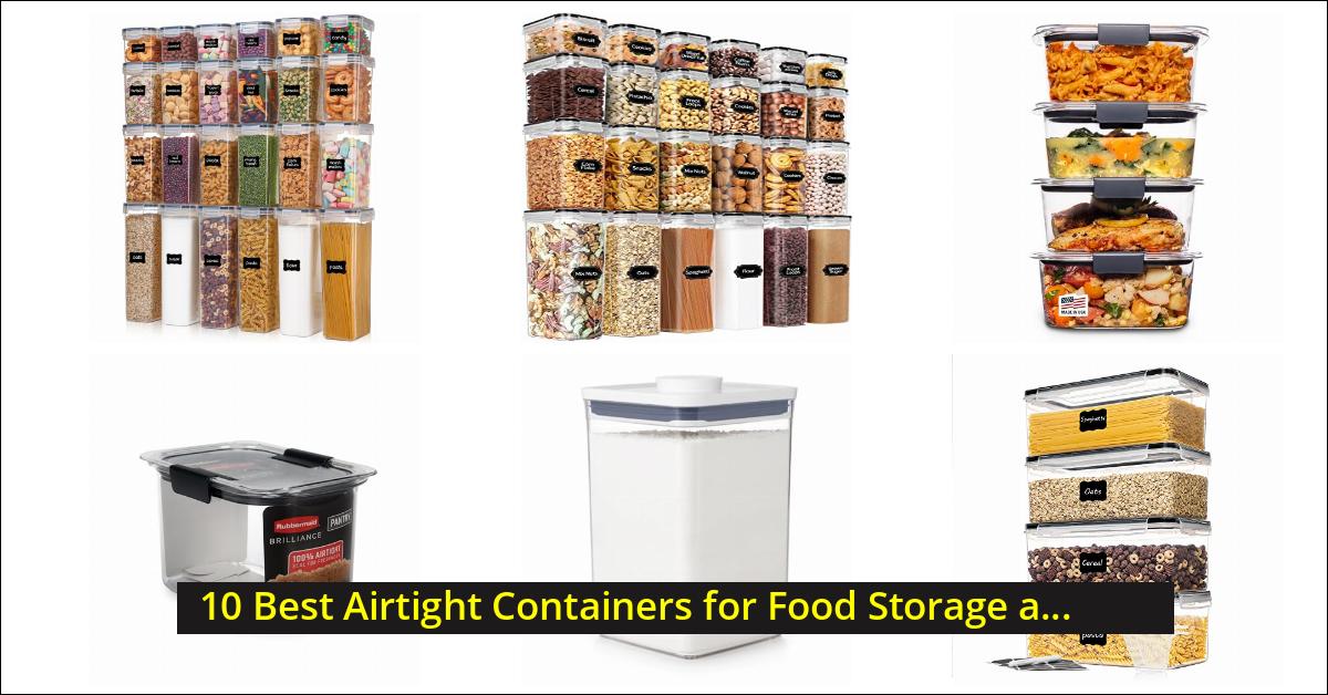 10 Best Airtight Containers for Food Storage and Organization - 2025