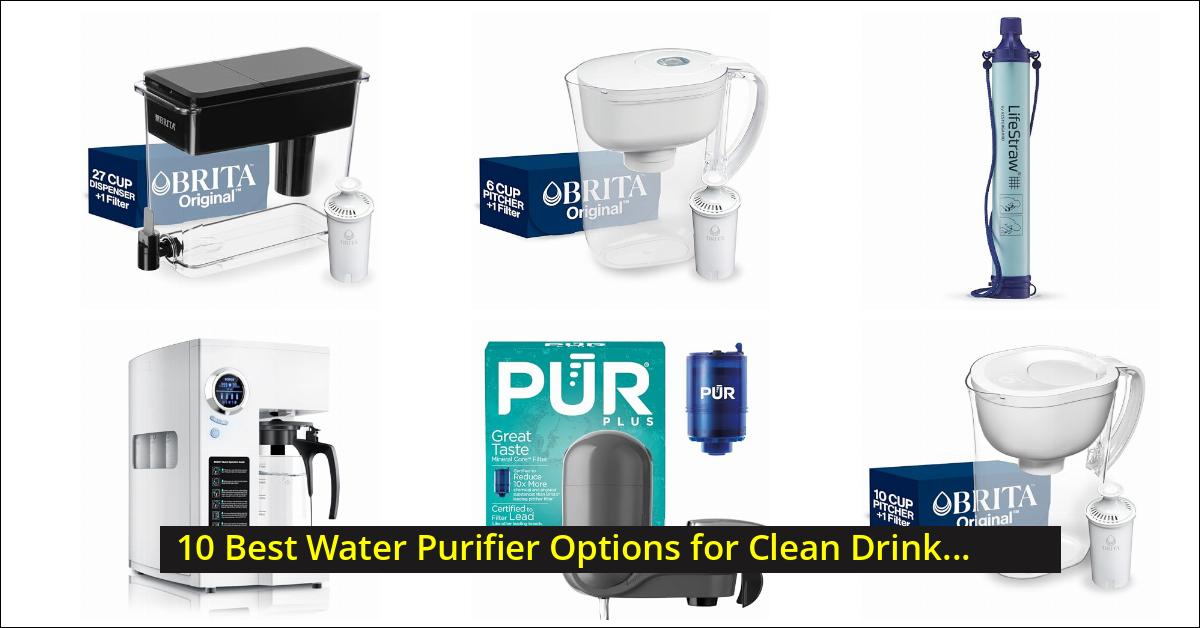 10 Best Water Purifier Options for Clean Drinking Water - 2025