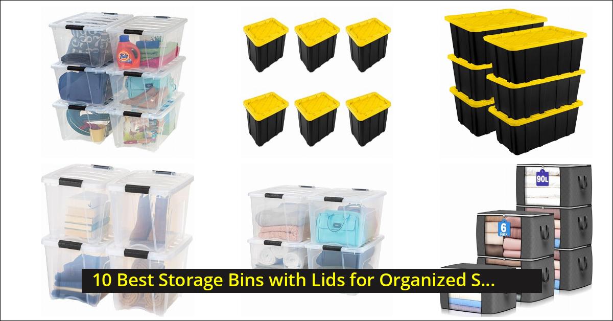 10 Best Storage Bins with Lids for Organized Spaces - 2025