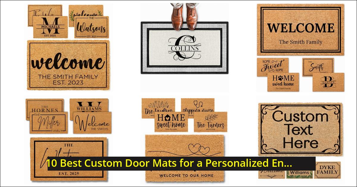 10 Best Custom Door Mats for a Personalized Entrance - 2025